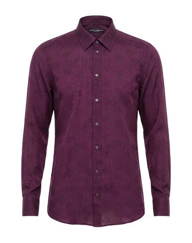 Dolce & Gabbana Shirt Plum Size Silk