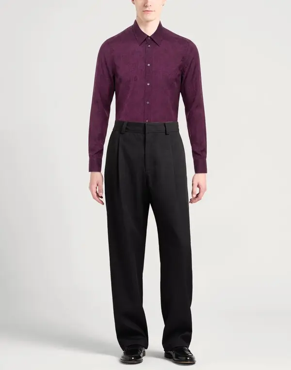 Dolce & Gabbana Shirt Plum Size Silk