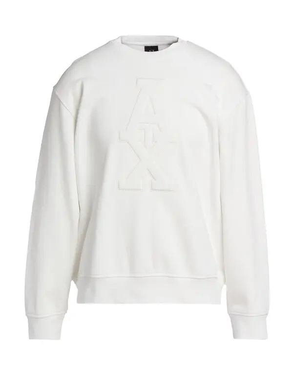 Armani Exchange Sweatshirt Size Cotton, Elastane - White