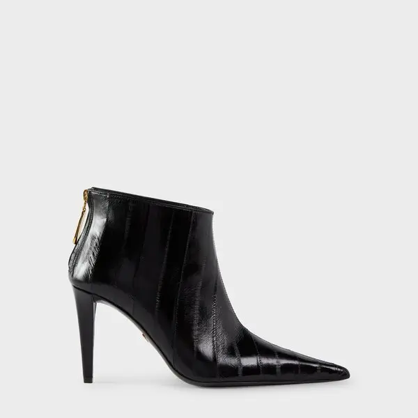 GIUSEPPE ZANOTTI Eel Skin Ankle Boots With Stiletto Heel