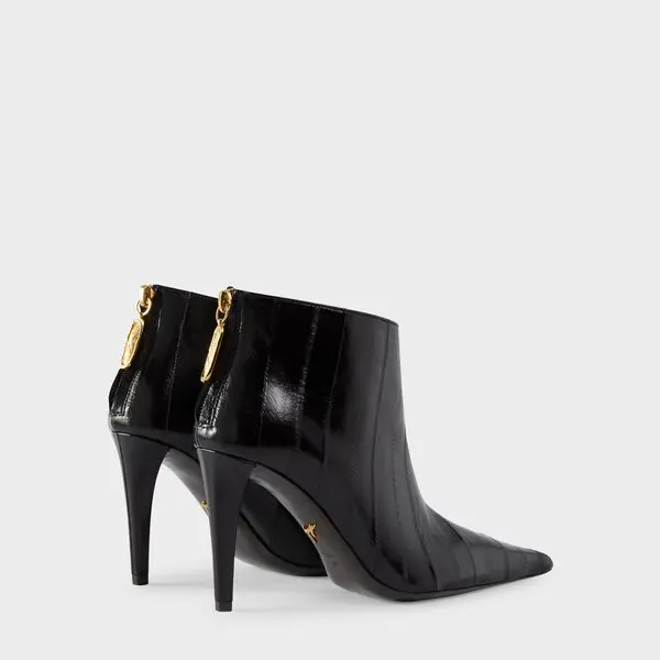 GIUSEPPE ZANOTTI Eel Skin Ankle Boots With Stiletto Heel