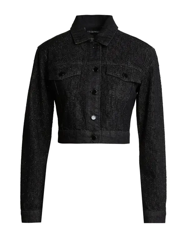 Emporio Armani Cotton Denim Outerwear - Black