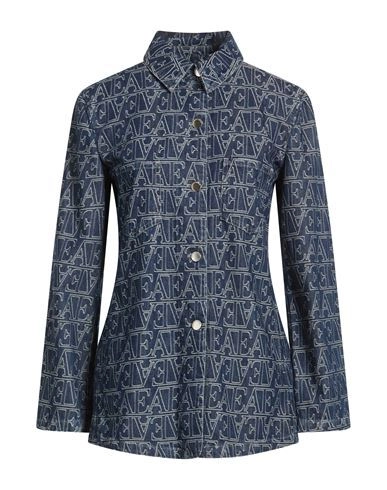 Emporio Armani Cotton Jacquard Denim Overshirt