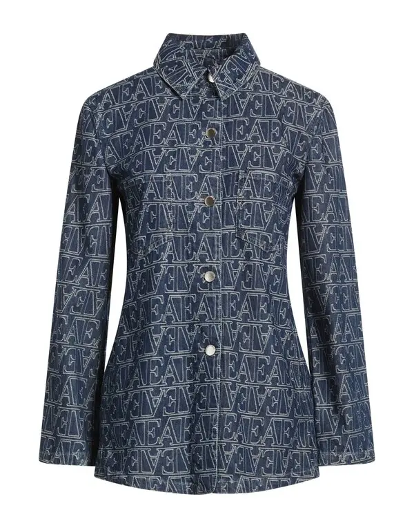 Emporio Armani Cotton Jacquard Denim Overshirt
