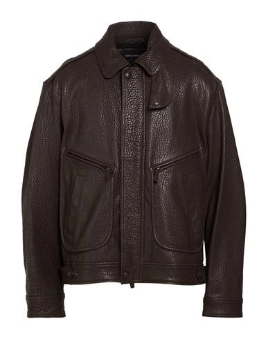 Emporio Armani Jacket Chocolate Size Lambskin
