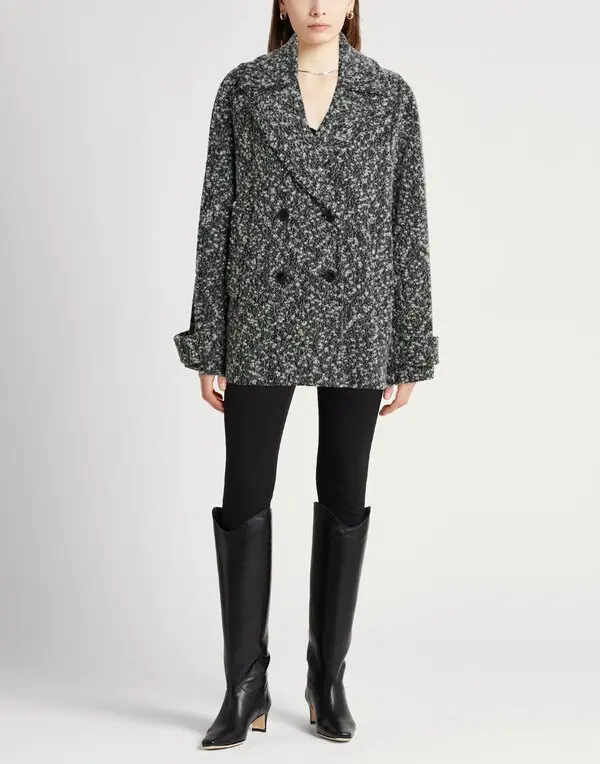 Herno Coat Size Recycled Wool, Polyamide