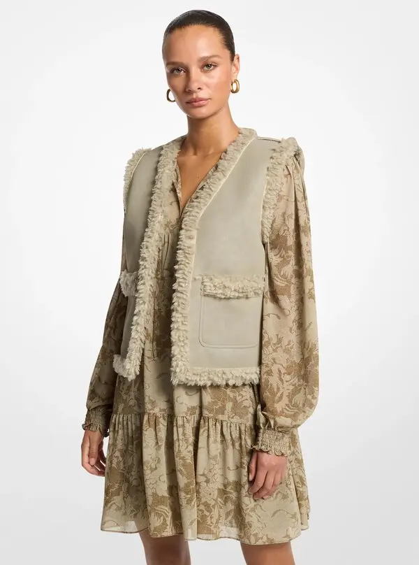 Michael Kors Faux Shearling Vest