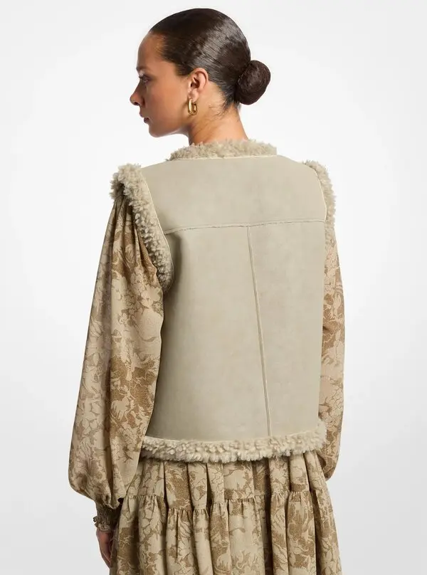 Michael Kors Faux Shearling Vest