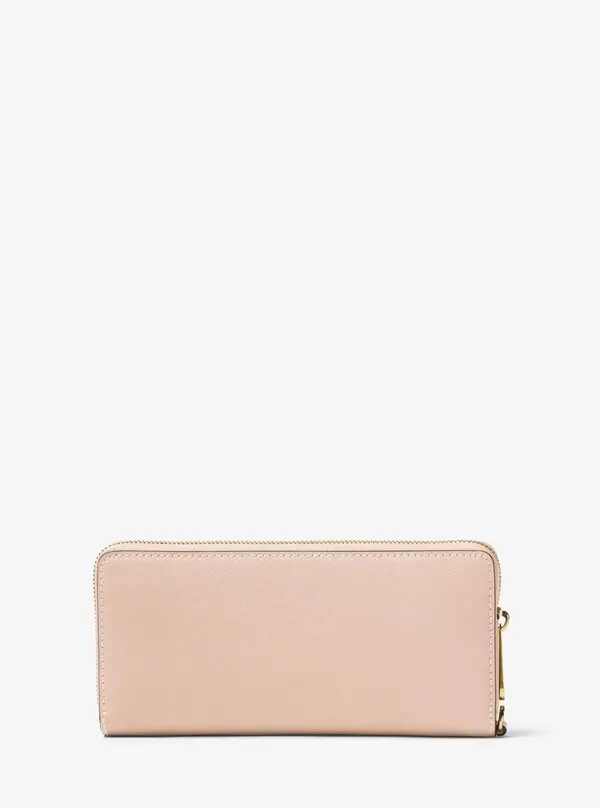 Michael Kors Saffiano Leather Continental Wristlet - Pink