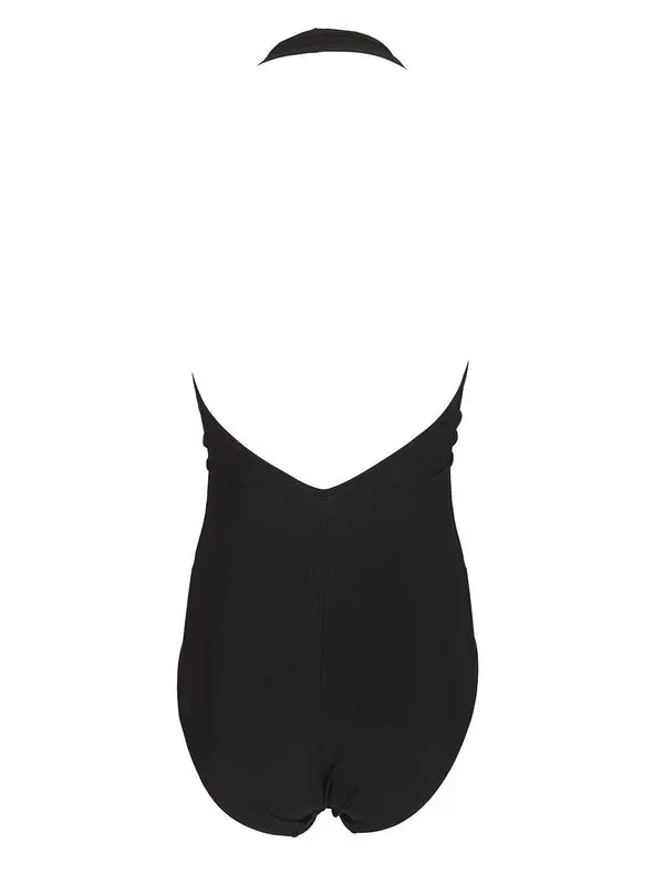 Rick Owens Halter Cut Out One-piece Swimsuit