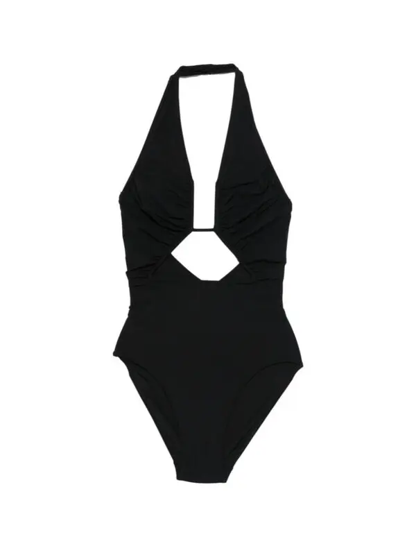 Rick Owens Halter Cut Out One-piece Swimsuit