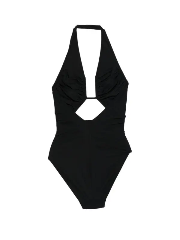 Rick Owens Halter Cut Out One-piece Swimsuit