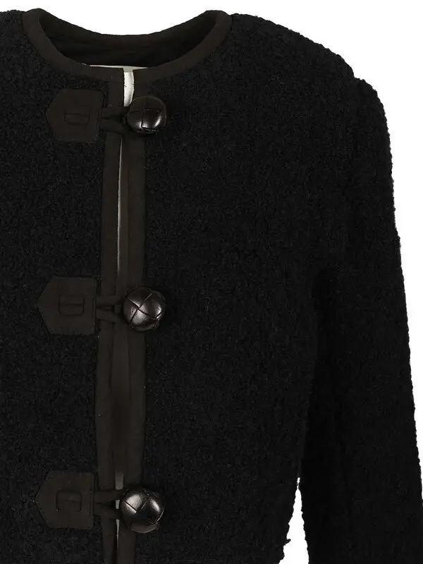 Isabel Marant Étoile Gradilia Cropped Bouclé Jacket - Black