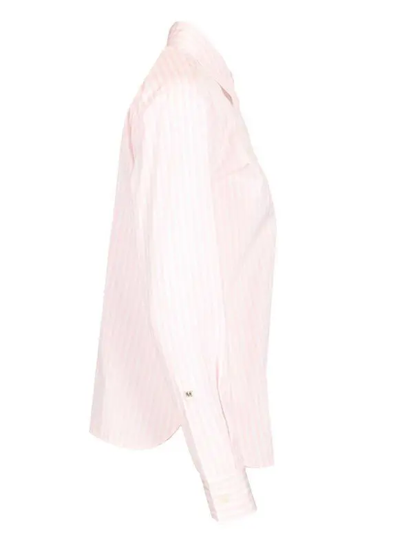Max Mara Striped Pure Cotton Poplin Shirt