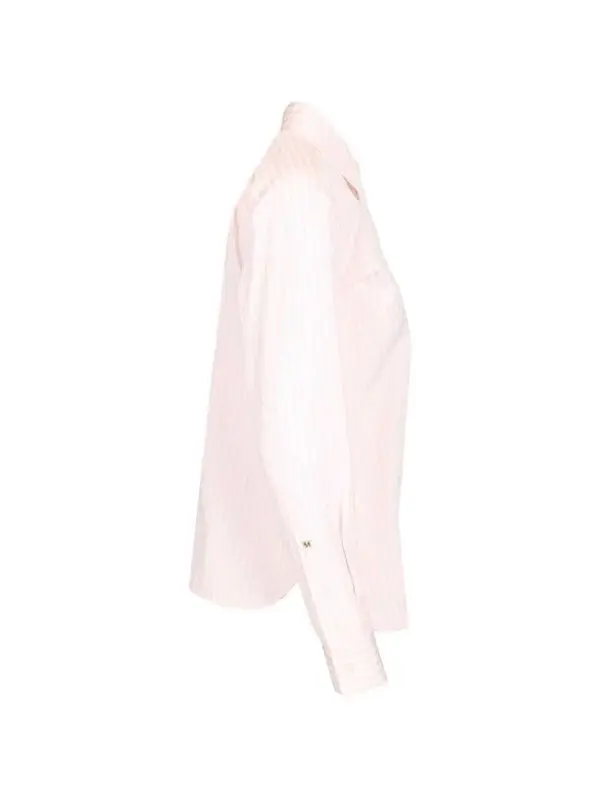 Max Mara Striped Pure Cotton Poplin Shirt