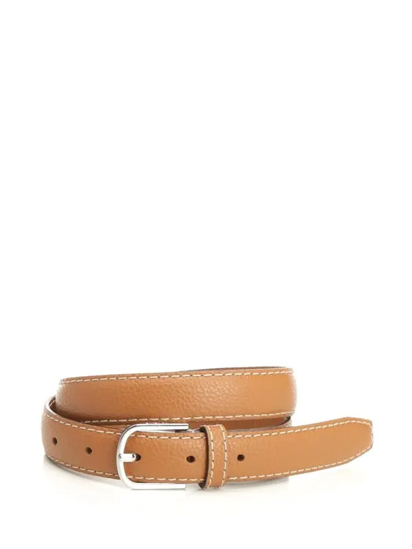 TOTEME Slim Grained-leather Trouser Belt