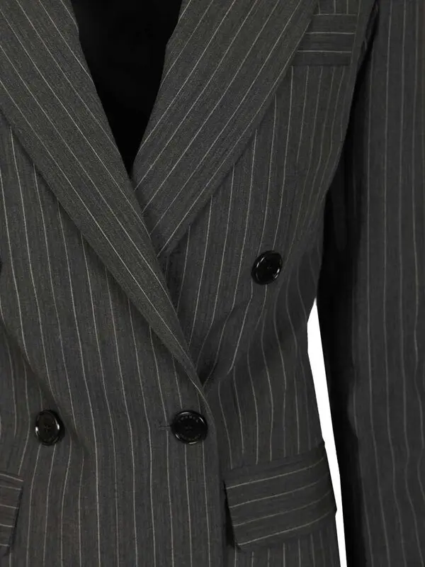 Isabel Marant Étoile Double-breasted Pinstriped Blazer
