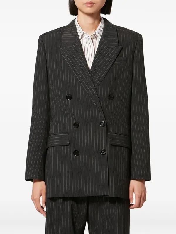 Isabel Marant Étoile Double-breasted Pinstriped Blazer