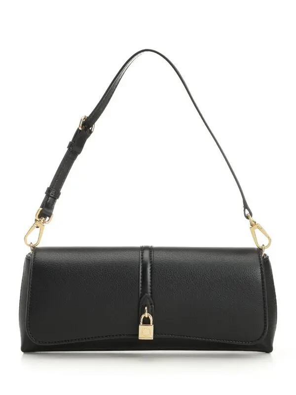 Stella McCartney Ryder Clutch Bag With Logo-engraved Brass Lock
