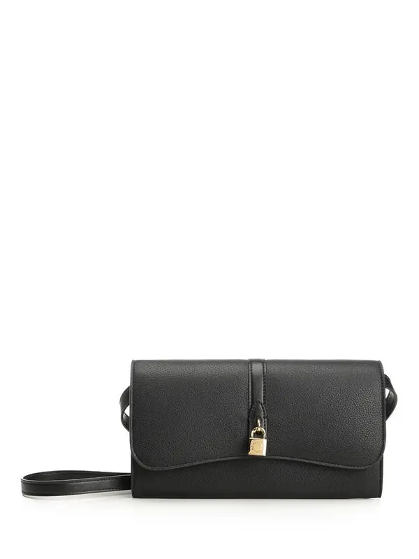Stella McCartney Ryder Flap-over Crossbody Bag - Black