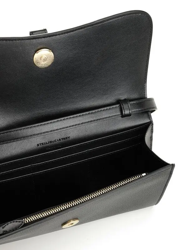 Stella McCartney Ryder Flap-over Crossbody Bag - Black