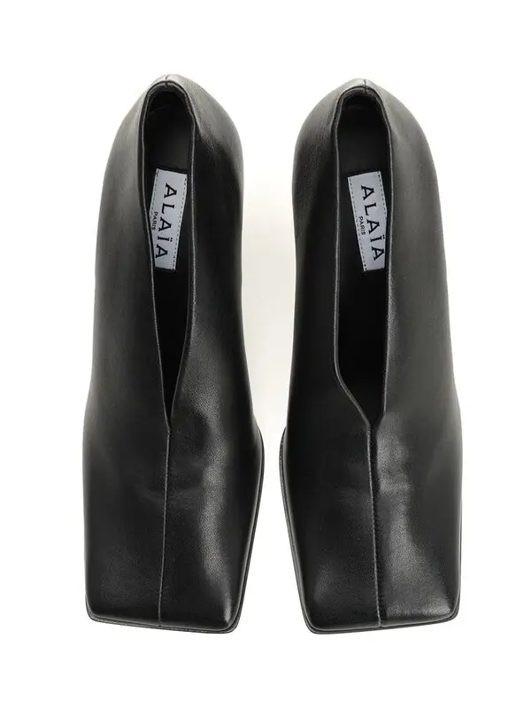 Alaïa Square Toe High Heel Pumps - Black