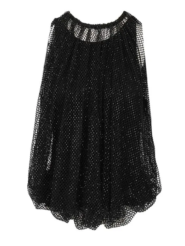 Sportmax Crystal Mesh Top - Black