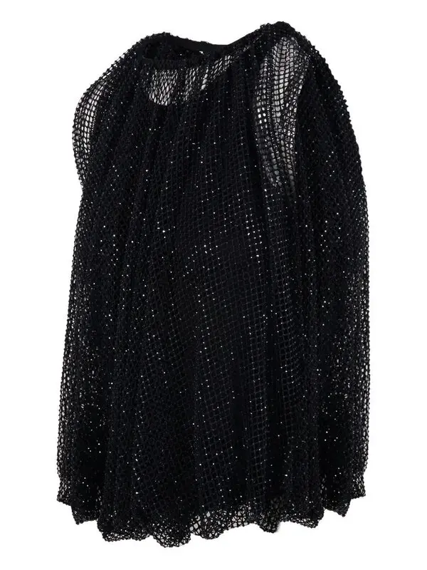 Sportmax Crystal Mesh Top - Black