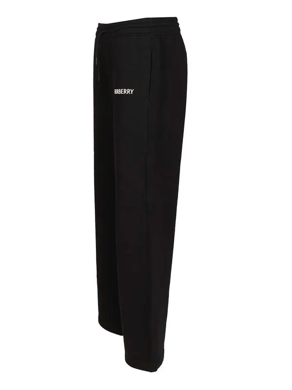Burberry Cotton Terry Track Pants - Black
