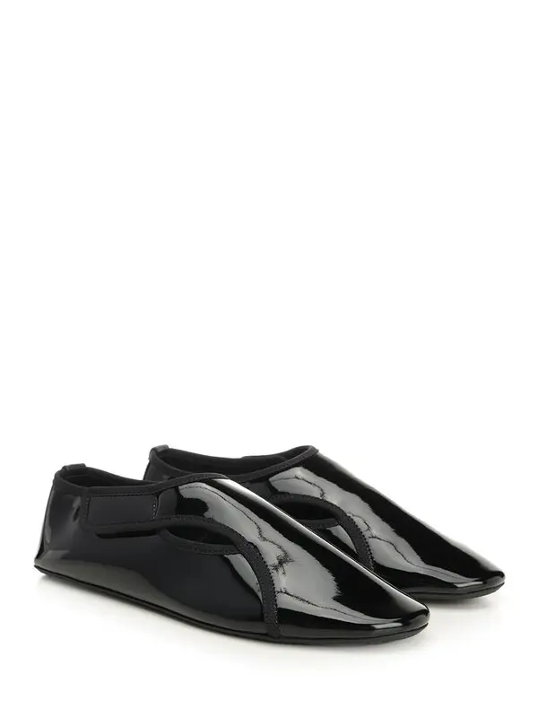 Alaïa Patent Leather Slippers - Black
