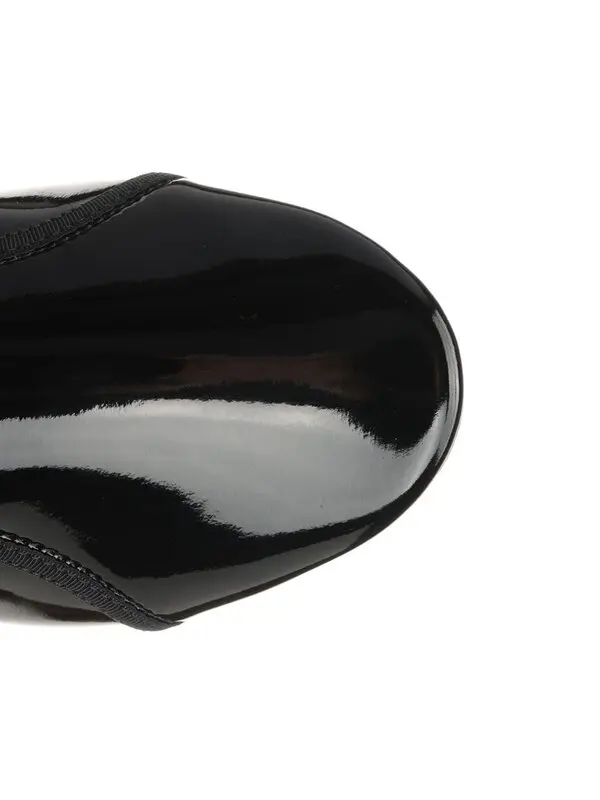Alaïa Patent Leather Slippers - Black