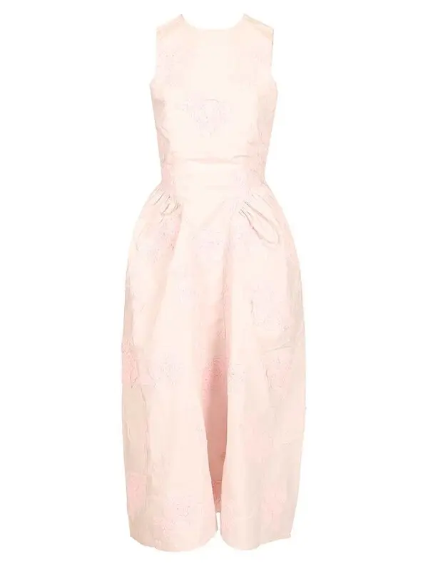 ROTATE BY BIRGER CHRISTENSEN Flower Midi Dress - Multicolor