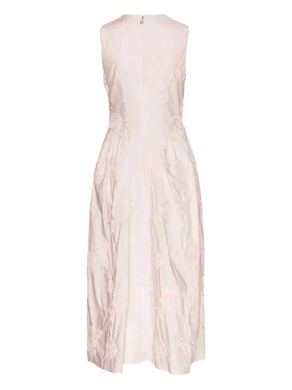 ROTATE BY BIRGER CHRISTENSEN Flower Midi Dress