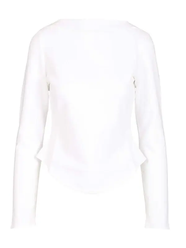 Alaïa Long-sleeved Cotton Jersey T-shirt