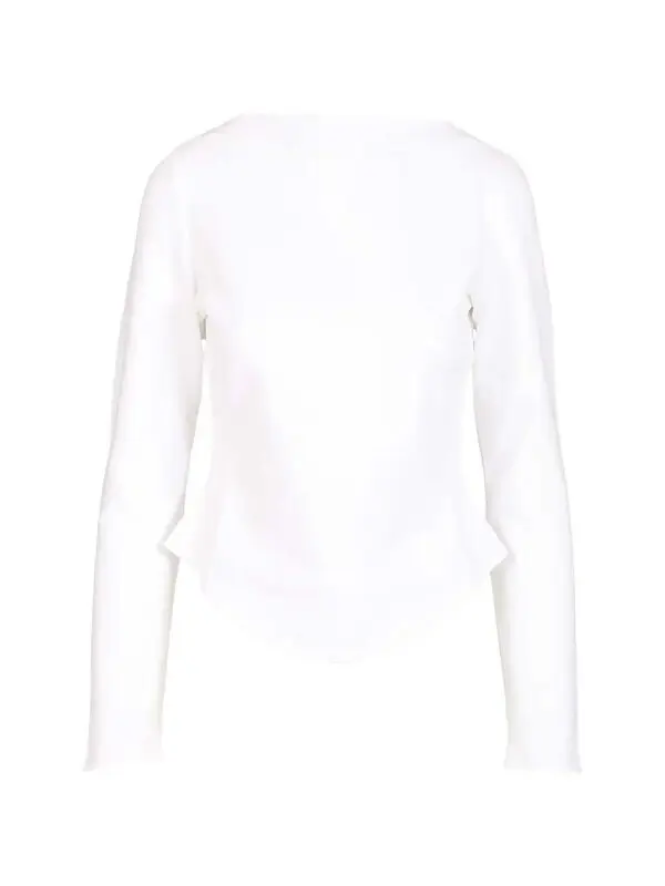 Alaïa Long-sleeved Cotton Jersey T-shirt