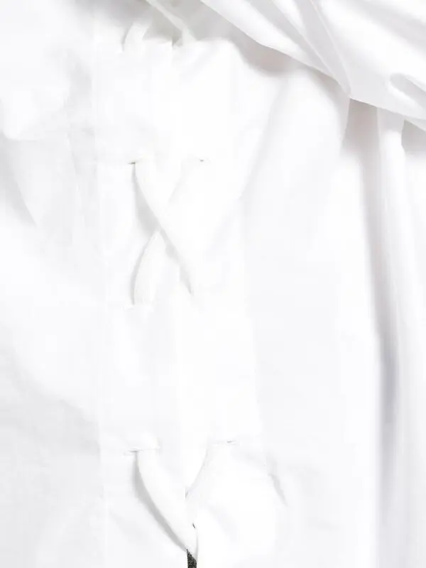 Balenciaga Cotton Blend Oversized Long Sleeve Shirt