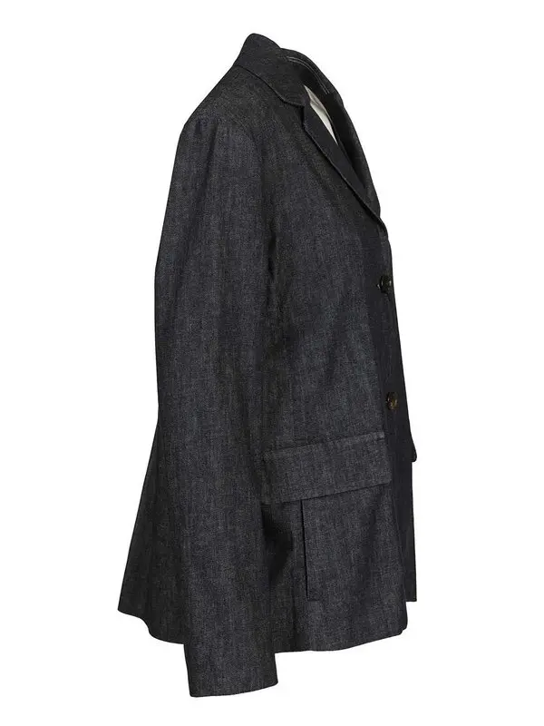 Max Mara Leone Stretch Denim Jacket - Blue