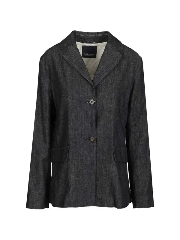 Max Mara Leone Stretch Denim Jacket - Blue