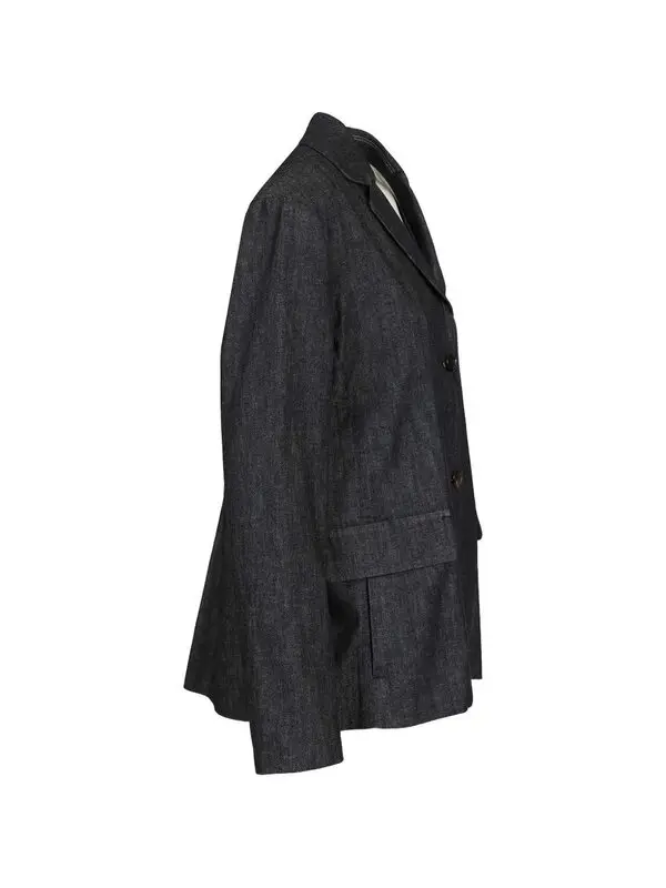 Max Mara Leone Stretch Denim Jacket - Blue