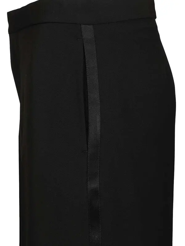 Balenciaga Wool Tuxedo Pants With Satin Band