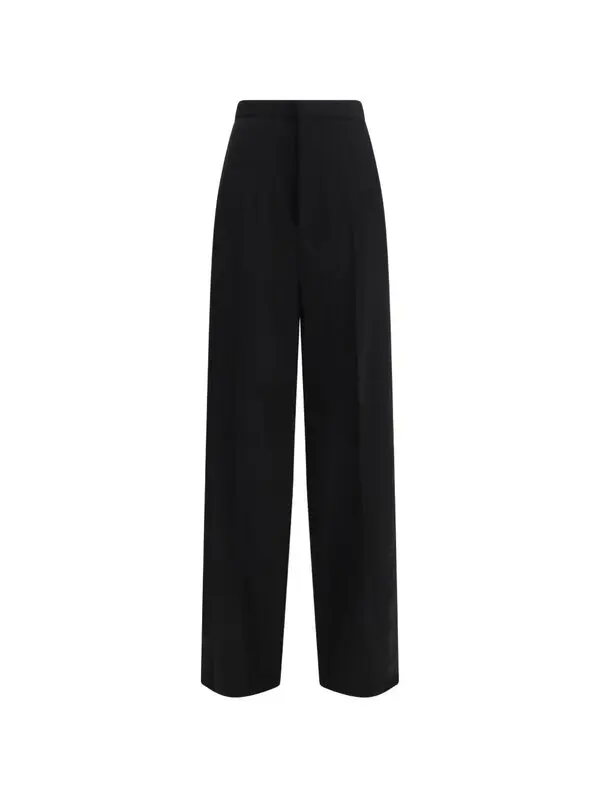 Balenciaga Wool Tuxedo Pants With Satin Band