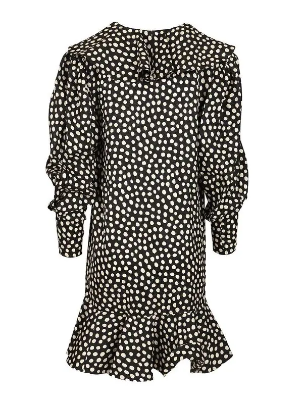 Chloé Long Sleeve Polka Dot Mini Dress