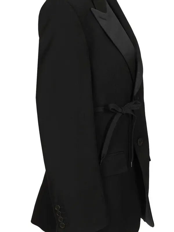 Balenciaga Wool Wrap Tuxedo Jacket
