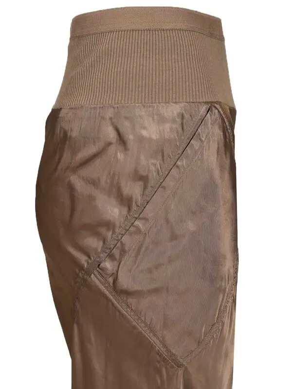 Rick Owens Bias Satin Flared Trousers