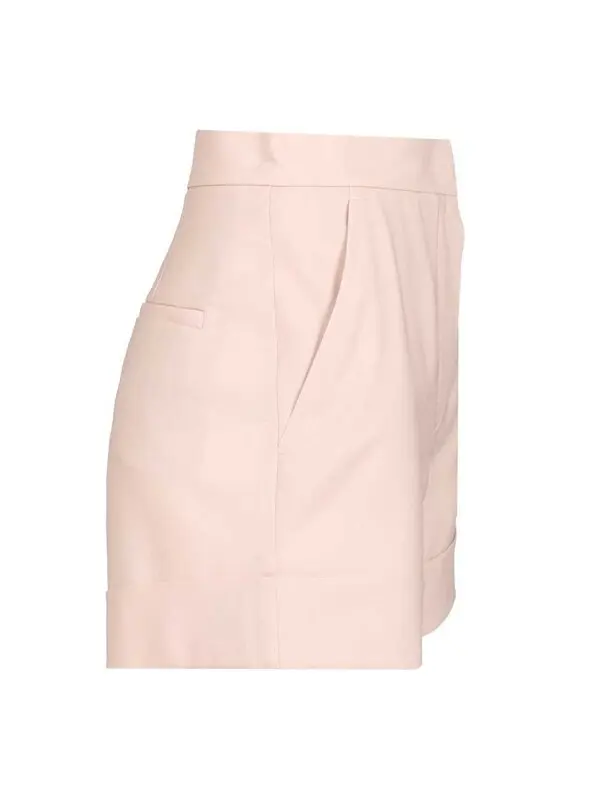 Max Mara Wool, Mohair, And Silk Canvas Shorts