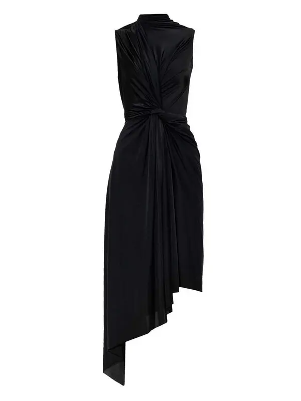 Balenciaga Asymmetrical Dress - Black