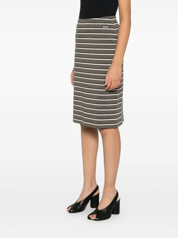 ROTATE BY BIRGER CHRISTENSEN Jersey Midi Skirt