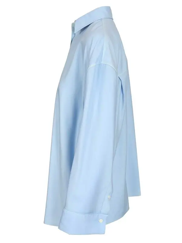 Loewe Wool And Silk Shirt With Side Drapes