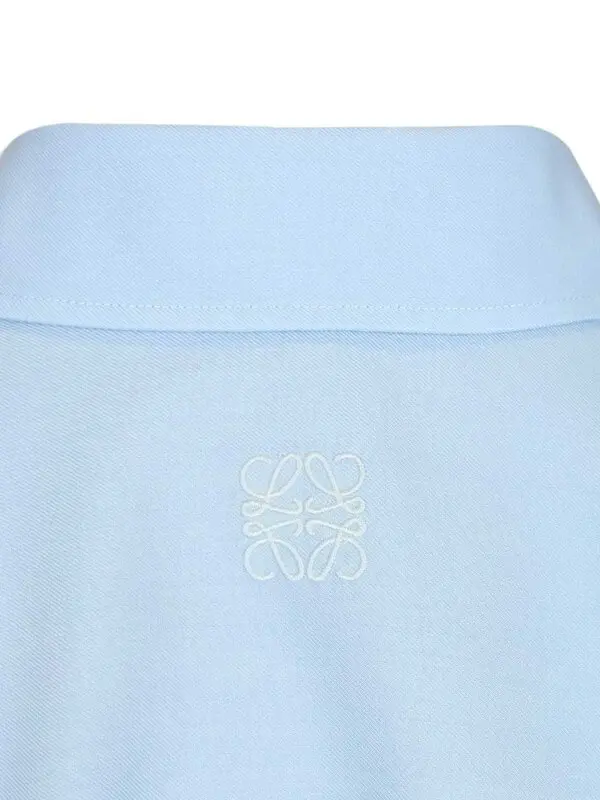 Loewe Wool And Silk Shirt With Side Drapes