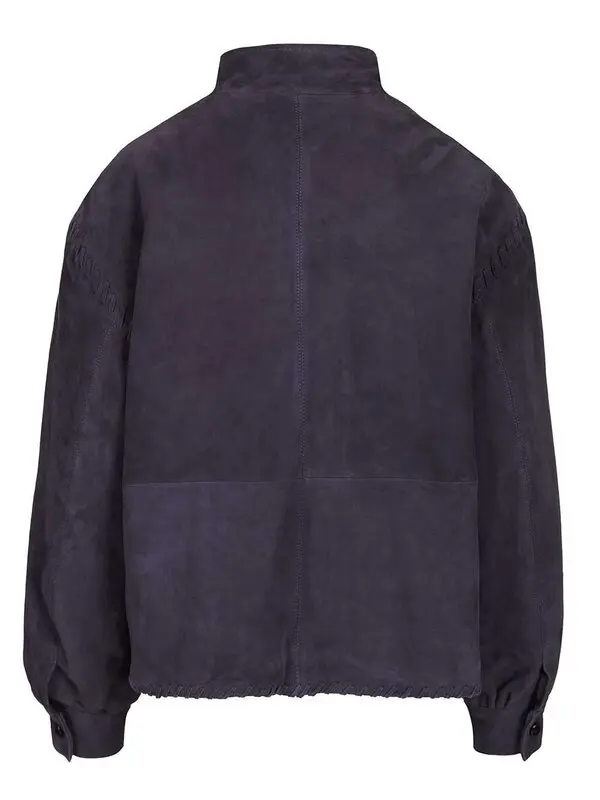 BLAZÉ MILANO Suede Oversized Jacket - Blue